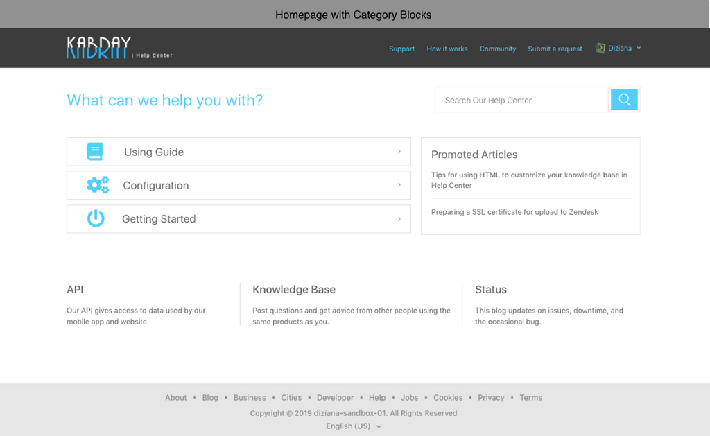 Kabray | Zendesk Themes | Responsive | Extended built-in settings | Diziana Kabray | Zendesk Themes | Responsive | Extended built-in settings | Diziana