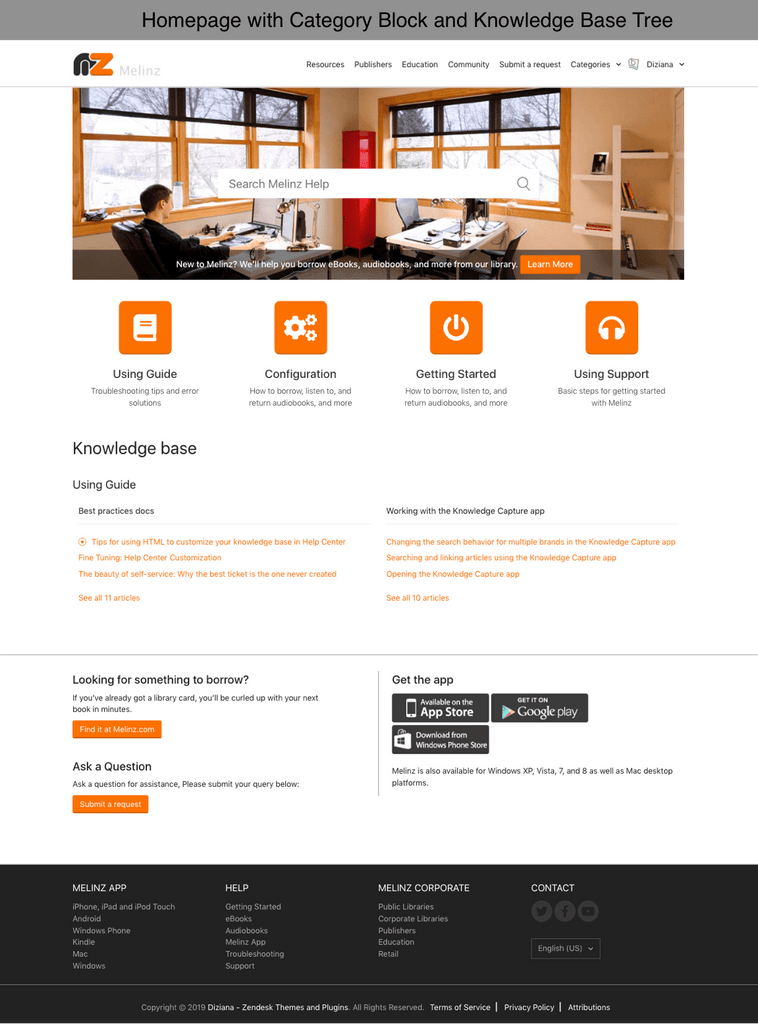 Melinz | Zendesk Themes | Responsive | Customizable | Diziana Melinz | Zendesk Themes | Responsive | Customizable | Diziana