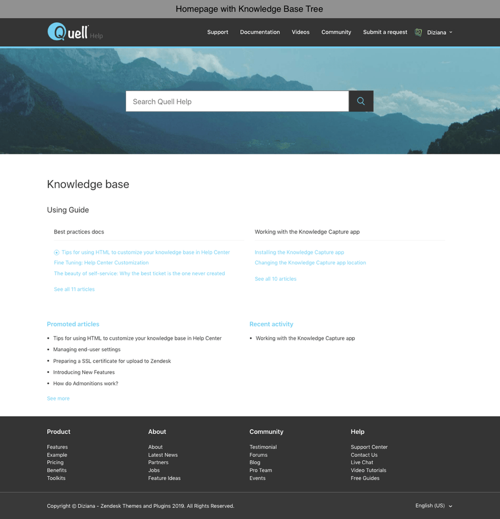 Quell | Zendesk Themes | Responsive | Built-in settings | Diziana Quell | Zendesk Themes | Responsive | Built-in settings | Diziana