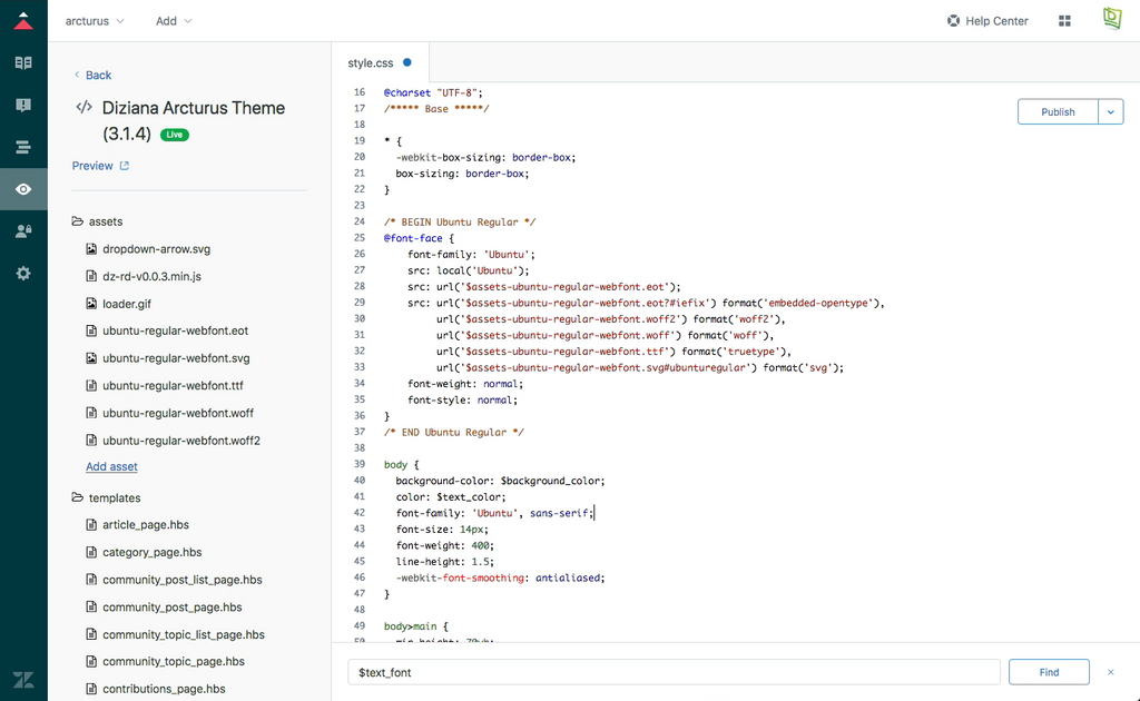 Using Google (or Custom) Fonts in Zendesk Guide Help Center Theme (tem ...