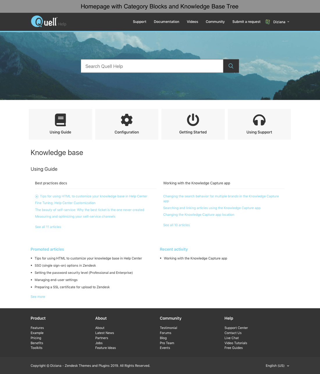 knowledge base zendesk